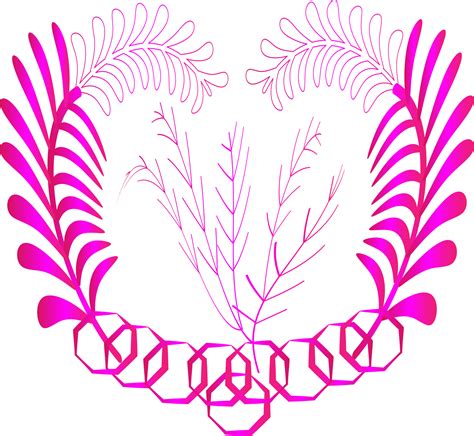 Flower Leaf Decoration Wreath Frame Logo Banner Award Art Graphic