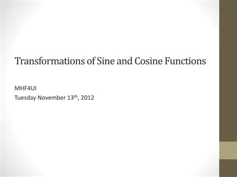 Ppt Transformations Of Sine And Cosine Functions Powerpoint Presentation Id 2597887