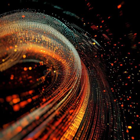 Abstract Conceptual Artwork Representing Data Mesh And Information Flow