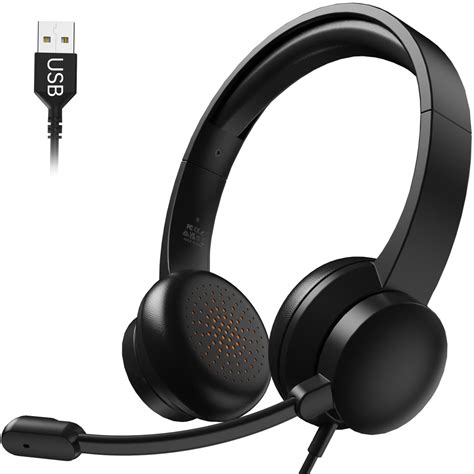 Masajoy USB Headset With Microphone For PC Wired Headphones With Mic USB Headset With Noise
