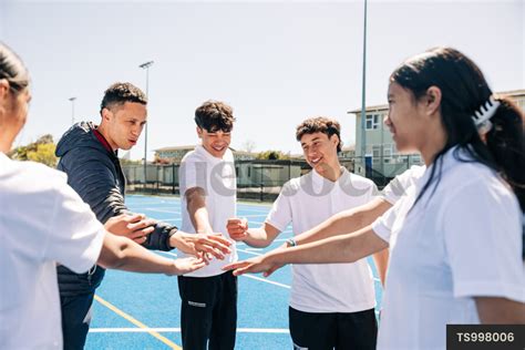 Students Having Pe Class On Court By Erica Sinclair Truestock