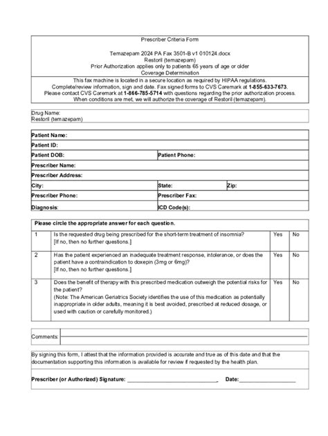 Fillable Online Part D Prior Authorization Criteriapdf Fax Email Print Pdffiller