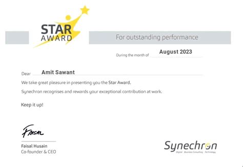 Amit Sawant On Linkedin Recognitionaward 11 Comments