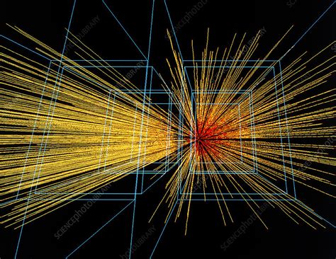 Quark Gluon Plasma Particle Tracks Stock Image A142 0418 Science Photo Library