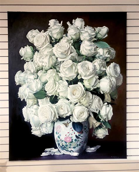 Yin Yong Chun Yin Yong Chun White Roses With China Pot 60x48