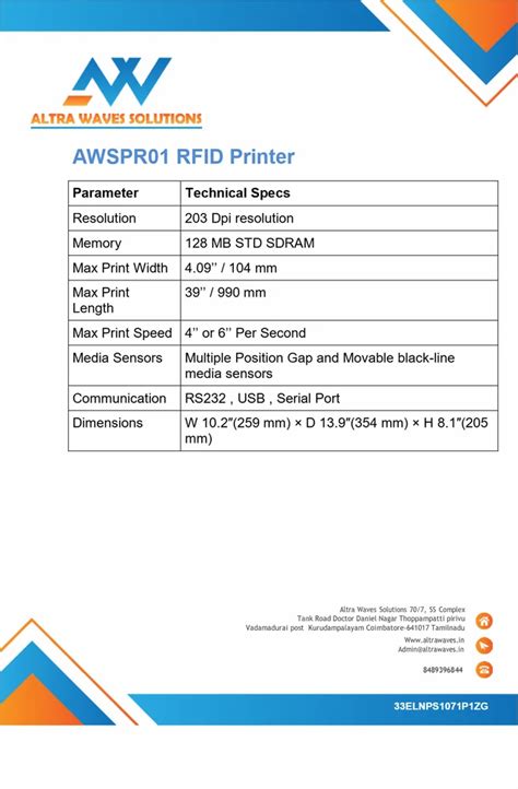 Rfid Label Printer At ₹ 110000piece Coimbatore Id 2855432330062