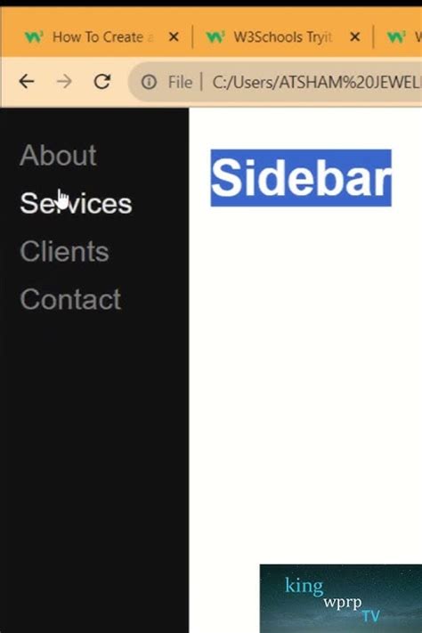 Html Css Javascript Use Make Fixed Sidebar You Coding Webdevelopment Htmlacademy