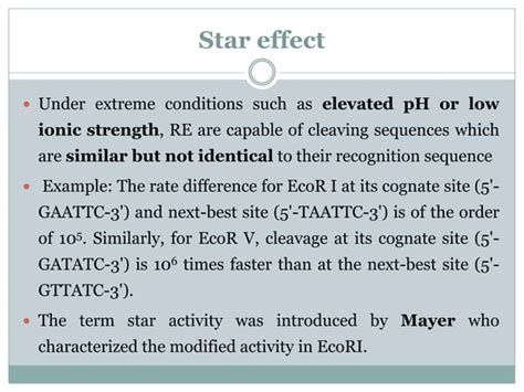 Restriction Modification System Types Of Restriction Enzymes Pptx
