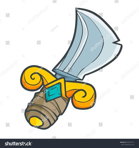 Cute Cool Vintage Machete Past Century Stock Vector Royalty Free 695501014 Shutterstock