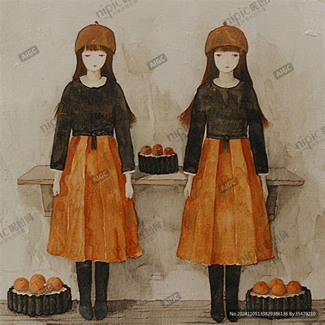 Ai创作图采柑果女孩插画 水果姑娘插画绘画 红橙版画手绘 砂糖橘插画设计 砂糖桔版画 耙耙柑包装人物插画 橙色衣服小女孩 农家女孩插画 乡村女孩插画 冰糖橙版画 小女孩苹果包装插画 水果女孩