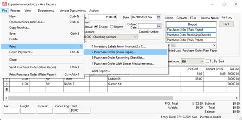 View And Edit Purchase Orders