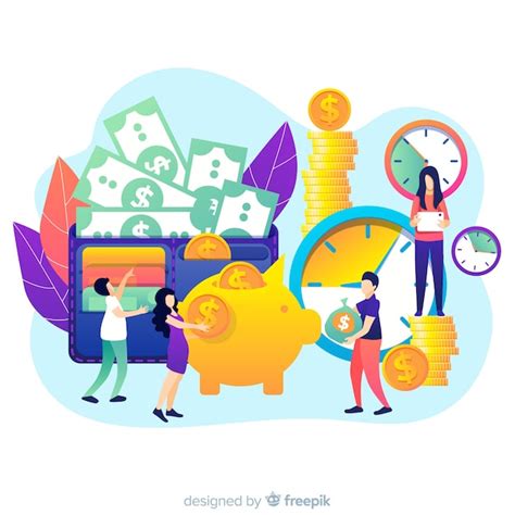 Concepto De Ahorrar Dinero Vector Gratis
