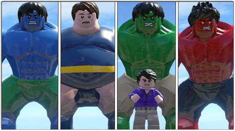 Red Hulk Vs Green Hulk Vs Gray Hulk Vs Blue Hulk