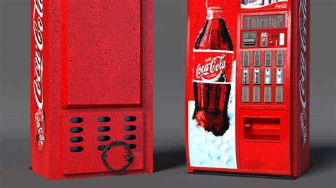3d Coca Cola Vending Machine Turbosquid 2136267