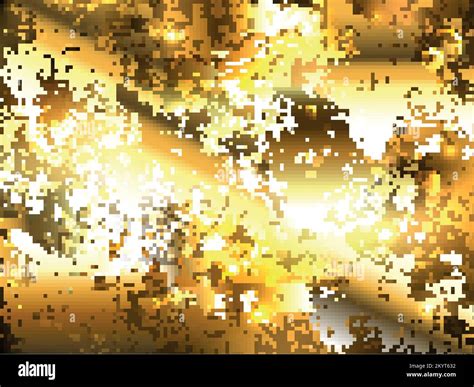 Textured Shiny Antique Background Of Yellow Crumpled Scratched Gold