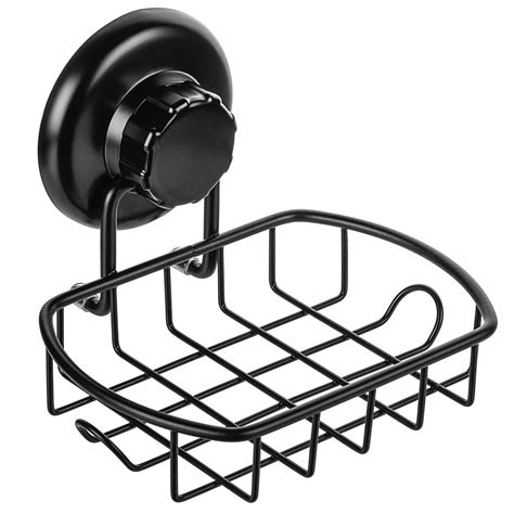 Hasko Accessories Suction Soap Dish With Hooks Super Powerful Vacuum