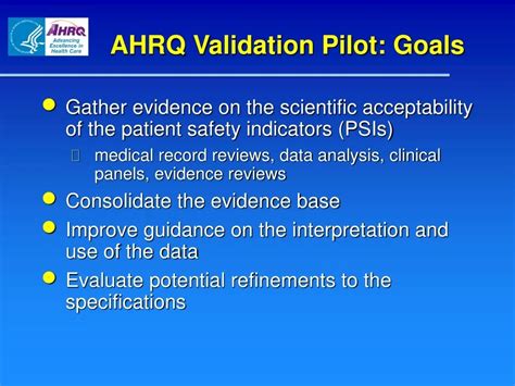 Ppt Ahrq Quality Validation Pilot Process And Tools Powerpoint Presentation Id 9389656