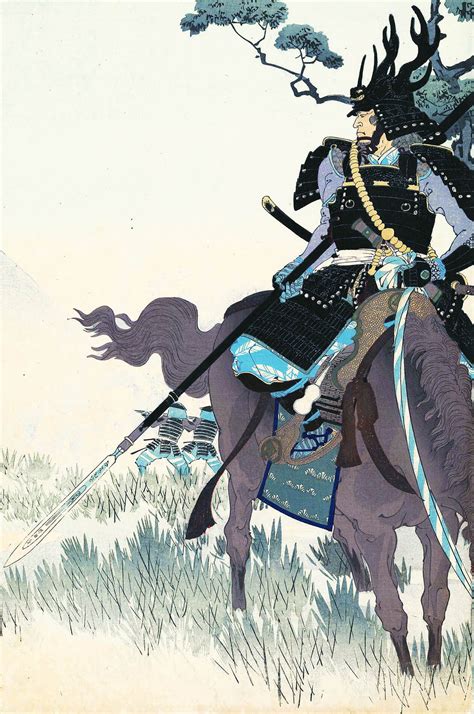 水野年方 作「本多忠勝小牧山軍功図」 侍アートワーク 日本史 浮世絵