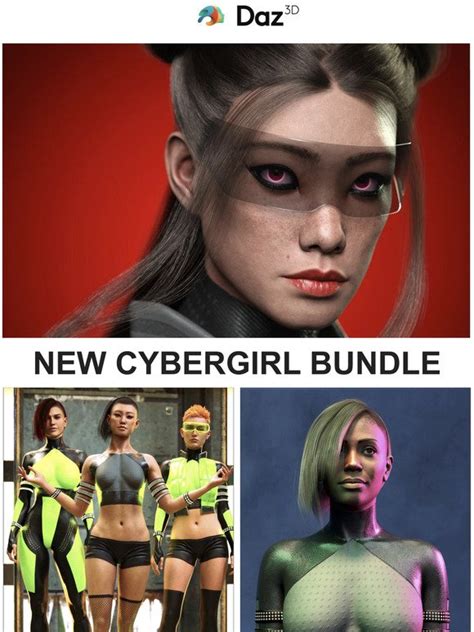 Daz 3d Build Your Future Our New Cybergirl Bundle Milled