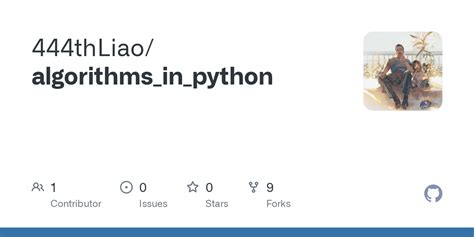 GitHub 444thLiao Algorithms In Python