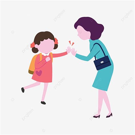 귀여운 어머니 날 어머니와 딸 그림 일러스트 문자 자료 어머니의 날 모녀 삽화 면제 소재 Png 일러스트 및 Psd 이미지