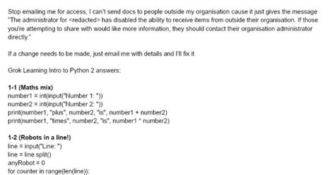 Answers For Grok Learning Intro To Programming Python 2 R Python