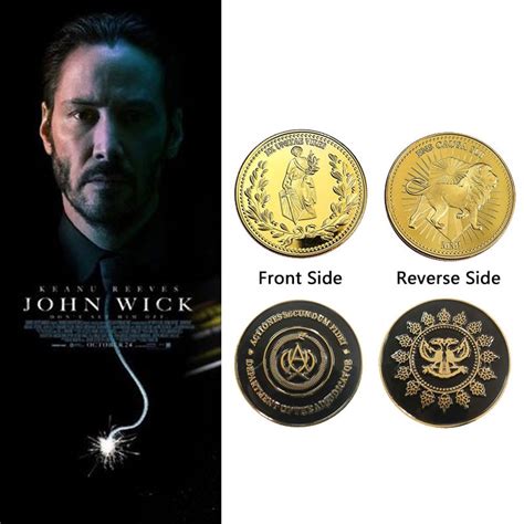 Authentic Wick John Continental Hotel Gold Coin A Must Have Fan Every