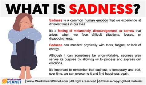 What Is Sadness Definition Of Sadness