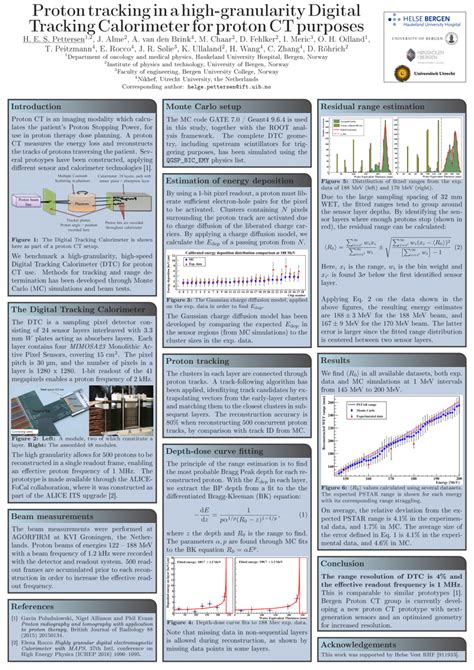 Pdf Proton Tracking In A High Granularity Digital Tracking Calorimeter For Proton Ct Purposes