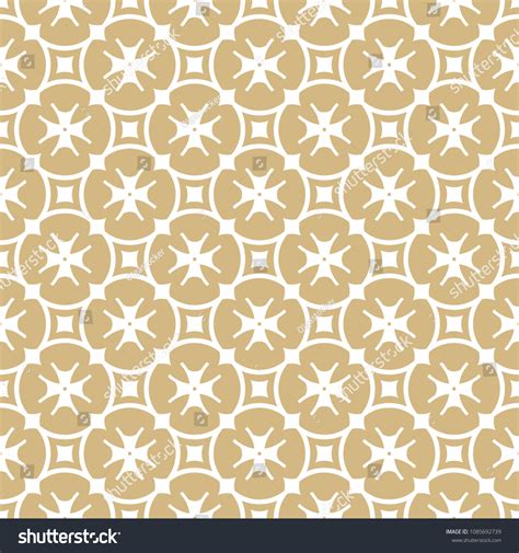 Vector Golden Floral Seamless Pattern Luxury Stock Vector Royalty Free