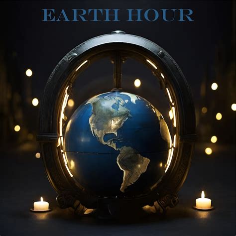 Premium Photo Shine A Light On Earth Embrace Darkness For Earth Hour