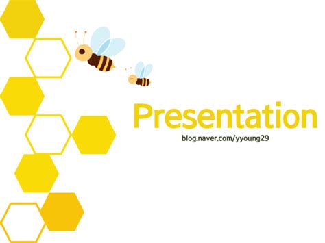 Ppt 템플릿 꿀벌and벌집 Ppt 템플릿 네이버 블로그