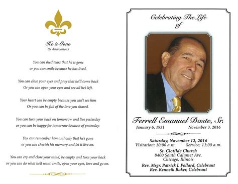 Ferrell Emanuel Daste Sr Obituary Aa Rayner And Sons Funeral Homes