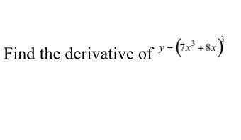 Solved Find The Derivative Of Y 3x² 8x
