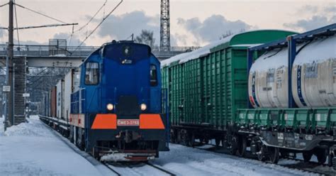 The Container Train Between Terminals Railway Supply