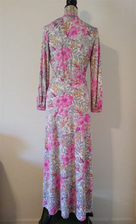 Vintage 1970s “nini Capucci” Floral Maxi Dress Gem