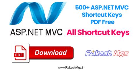 Aspnet Mvc Shortcut Keys 500 Aspnet Shortcut Keys Pdf Free Rakeshmgs
