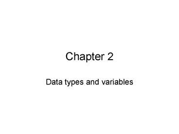 PPT Data Types And Variables PowerPoint Presentation Free To Download Id 1e85fb ZDc1Z