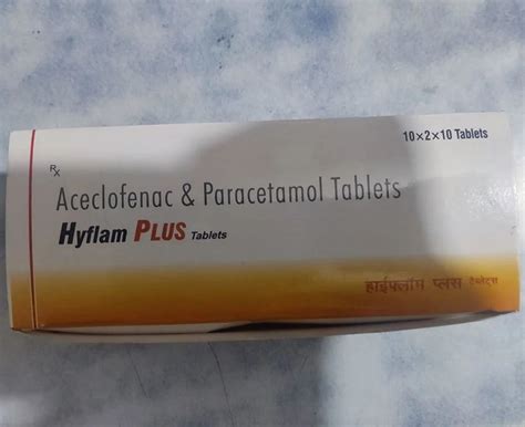 Hyflam Plus Tablets Strength 425mg At Rs 50stripe In Modinagar Id