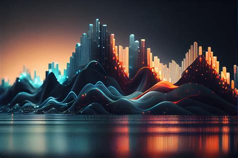 Premium AI Image Abstract Futuristic Infographic With Visual Data