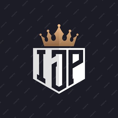 Premium Vector Luxury Ijp Logo With Crown Elegant Initials Ijp Letter