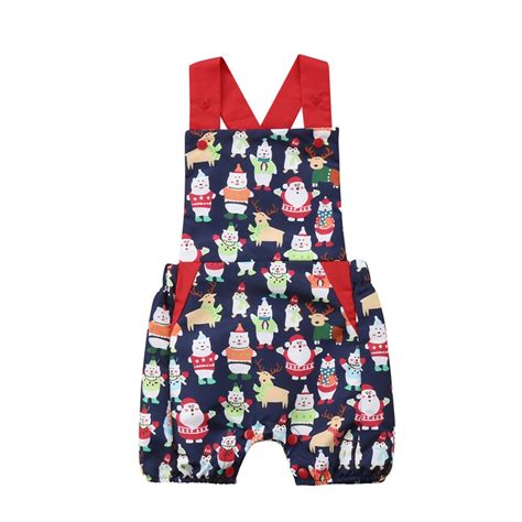 FOCUSNORM recién nacido bebé niñas espalda descubierta Romper sin mangas Navidad mono ropa traje