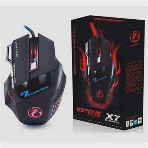 Mouse Gaming X7 Para Jogos Game Com Led 07 Botões Funções Ergométrico