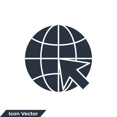 Ilustración Vectorial Del Logotipo Del Icono De Internet Haga Clic