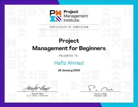 Faraz Ahmad On Linkedin Successfully Done Project Management For Beginners From Project Management…