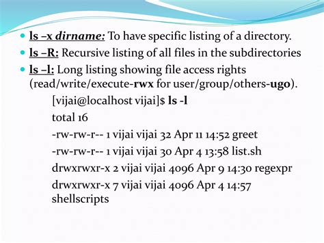 Basic Unix Commands Pptx