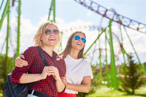 Carefree Girlfriends Stock Image Image Of Amusement 97969469