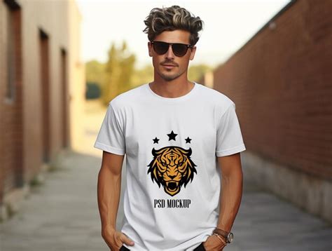 Plantilla psd de diseño de maqueta de camiseta Archivo PSD Premium