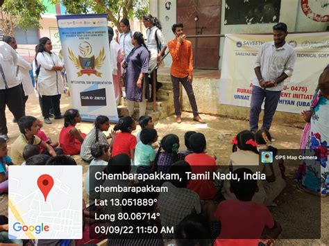 Saveetha School Of Law — Legal Awareness Camp On Domestic Violence