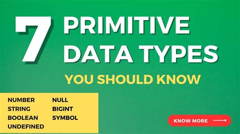 4 Primitive Data Types In Javascript Web Development Latest